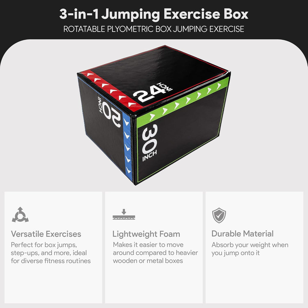 3 in 1 Soft Plyometric Box Jump Box | Amman Jordan | Barakasports ...